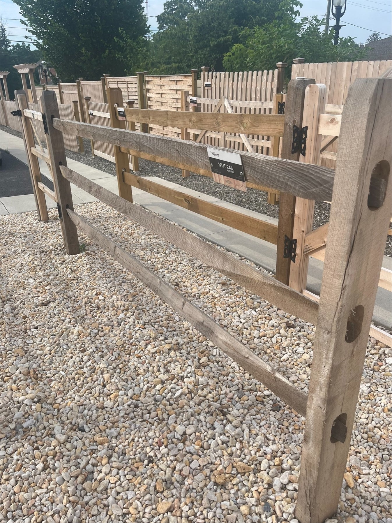 Natural Split Rail - Spruce/Hemlock Rail - 11' – Fence Authority Shop